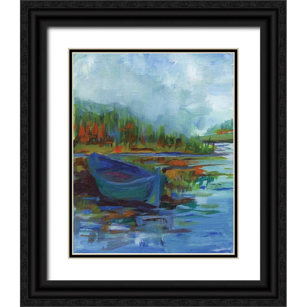 Kamdon Kreations 26x31 Black Ornate Wood Framed with Double Matting ...
