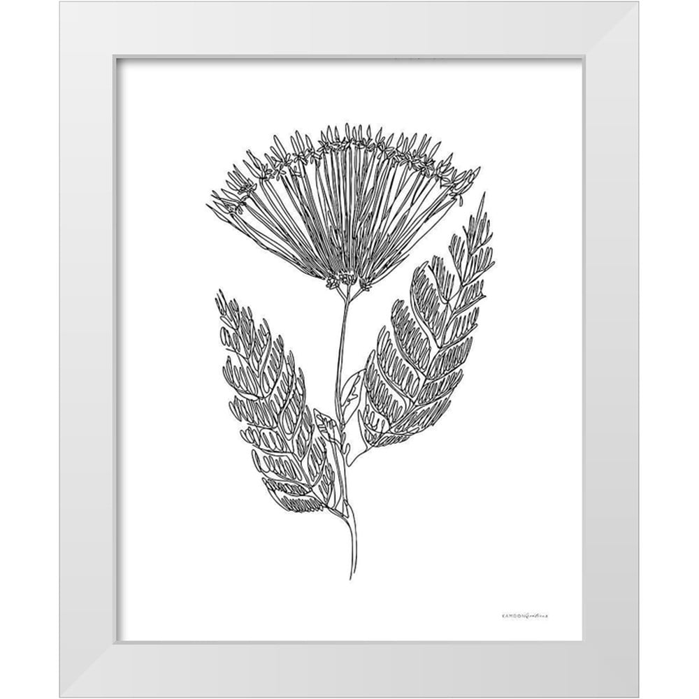 Kamdon Kreations 26x31 White Modern Wood Framed Museum Art Print Titled ...