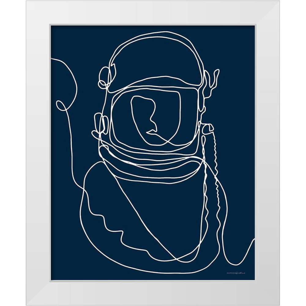 Kamdon Kreations 26x31 White Modern Wood Framed Museum Art Print Titled ...