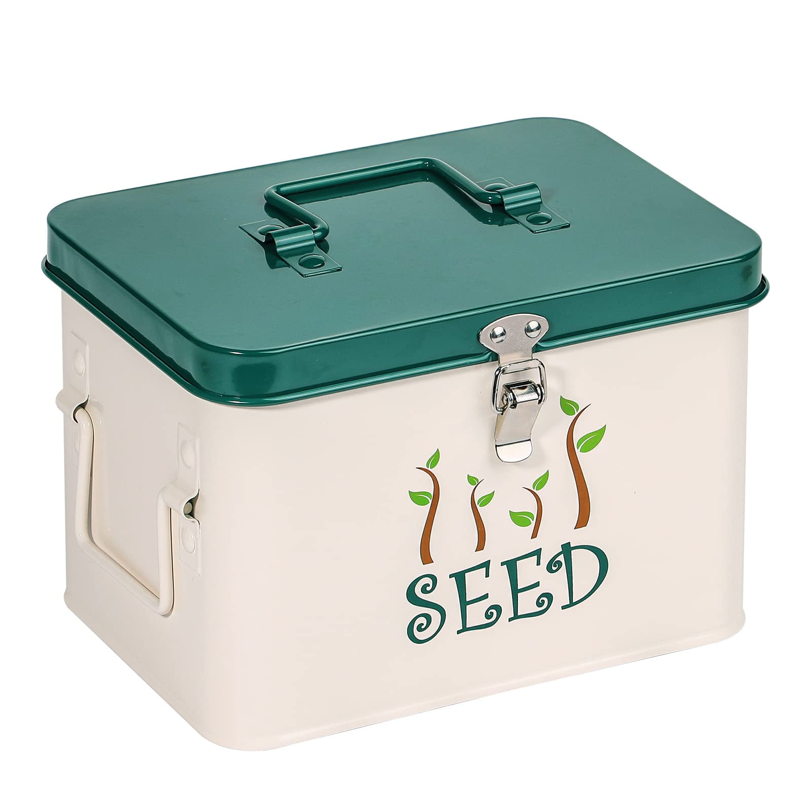 Kamehame Seed Storage TWE5 Box, Seed Organizer Tin with 2 Compartments ...