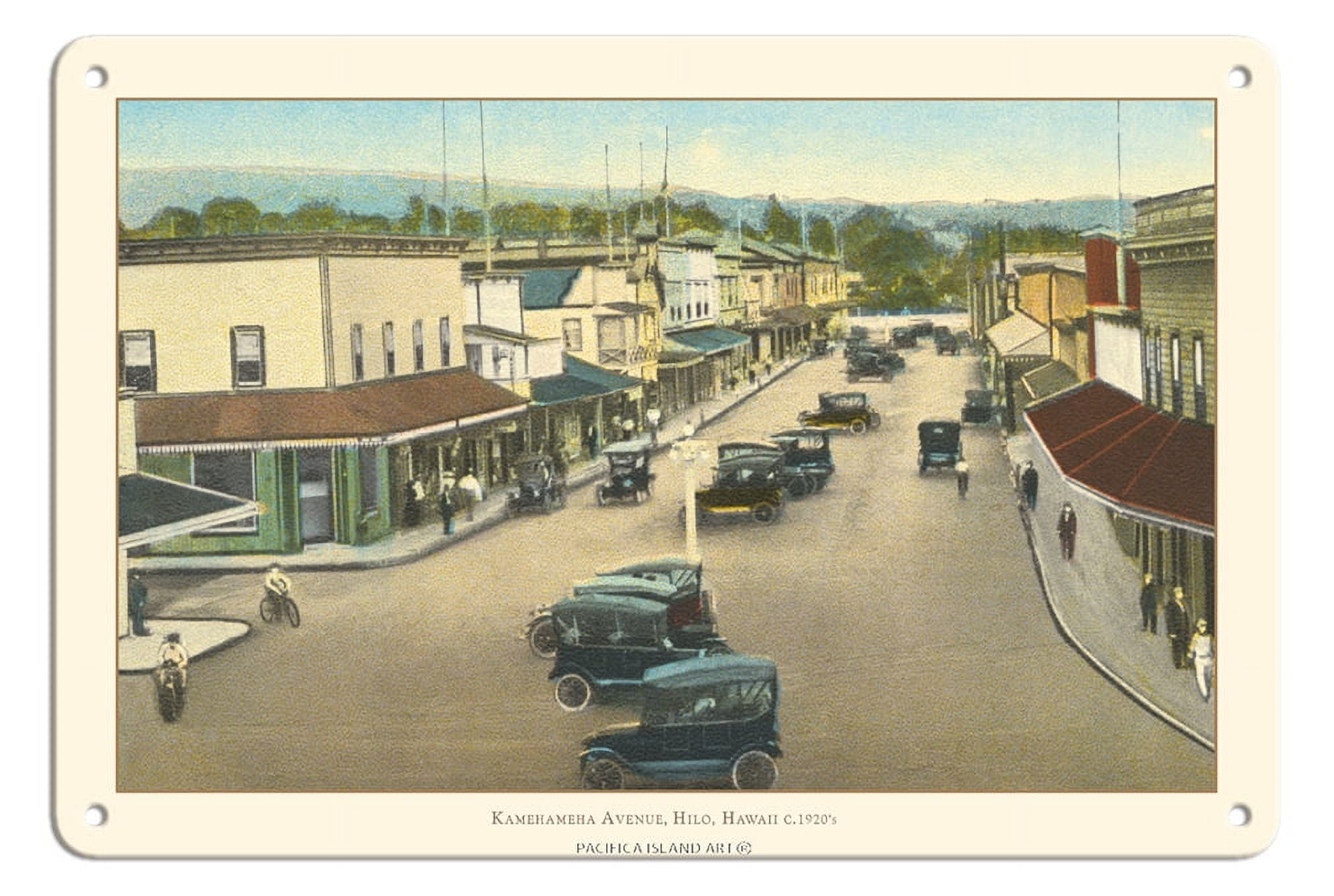 Kamehameha Avenue Hilo - Big Island Hawaii - Vintage Hawaiian Travel ...