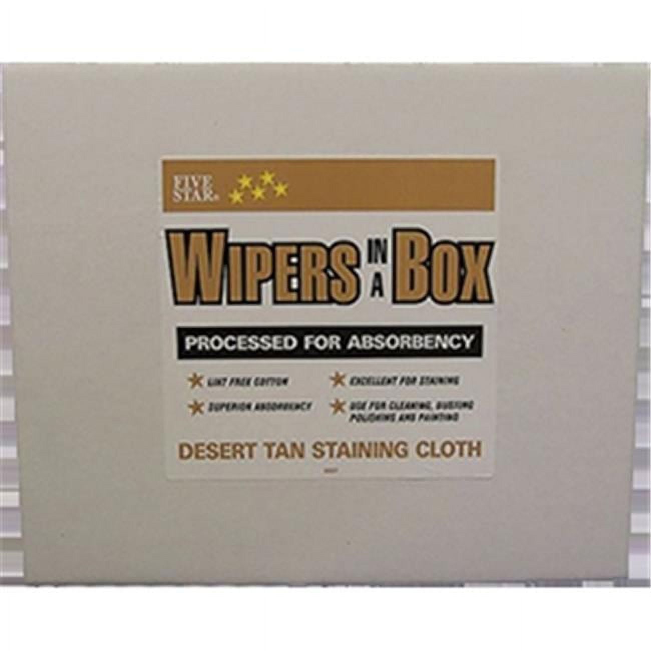 Kamen Wiping Materials 61100 No. 5 Box Desert Tan Staining Cloths ...