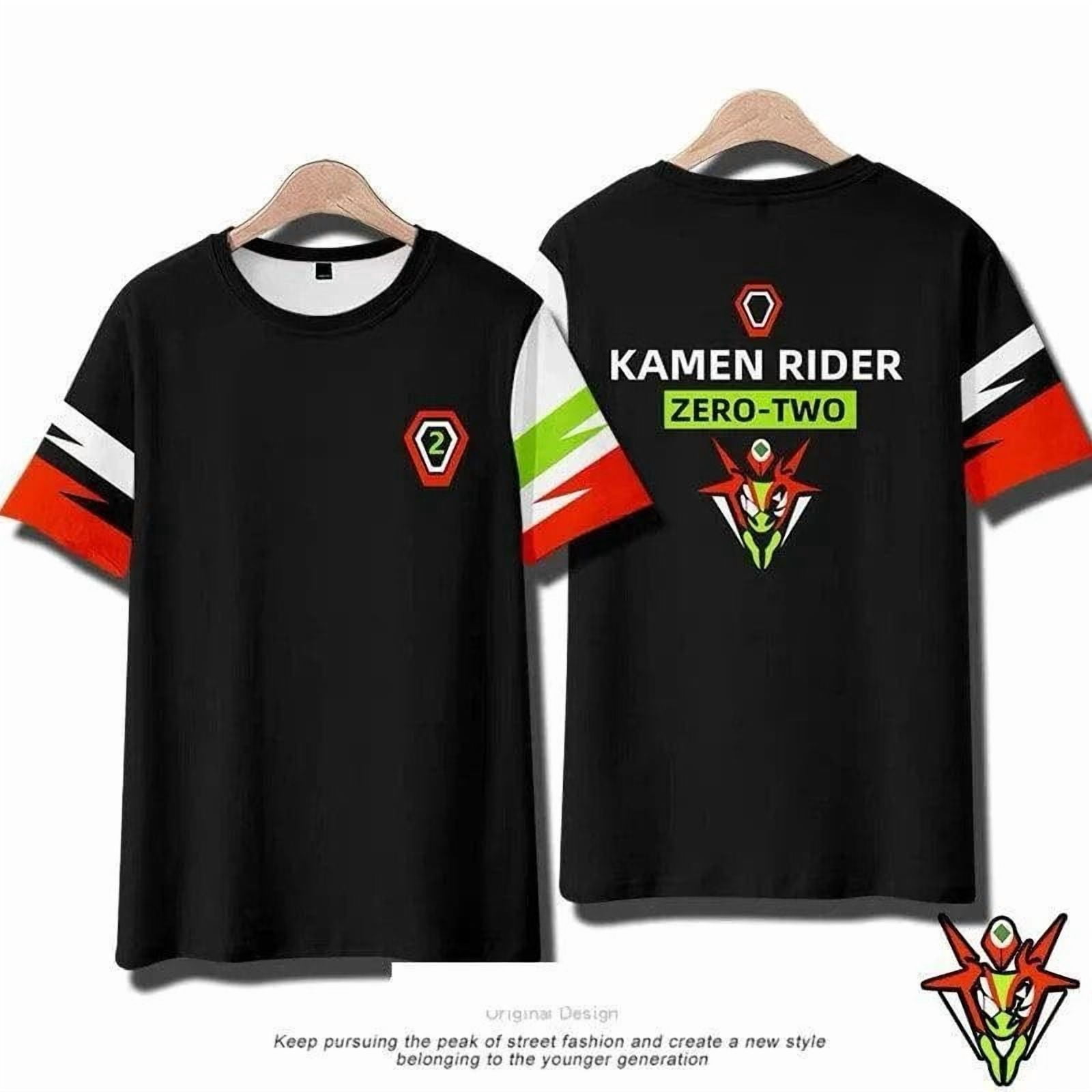 Kamen rider zero-two 3d t-shirts cosplay japan anime summer men women t ...