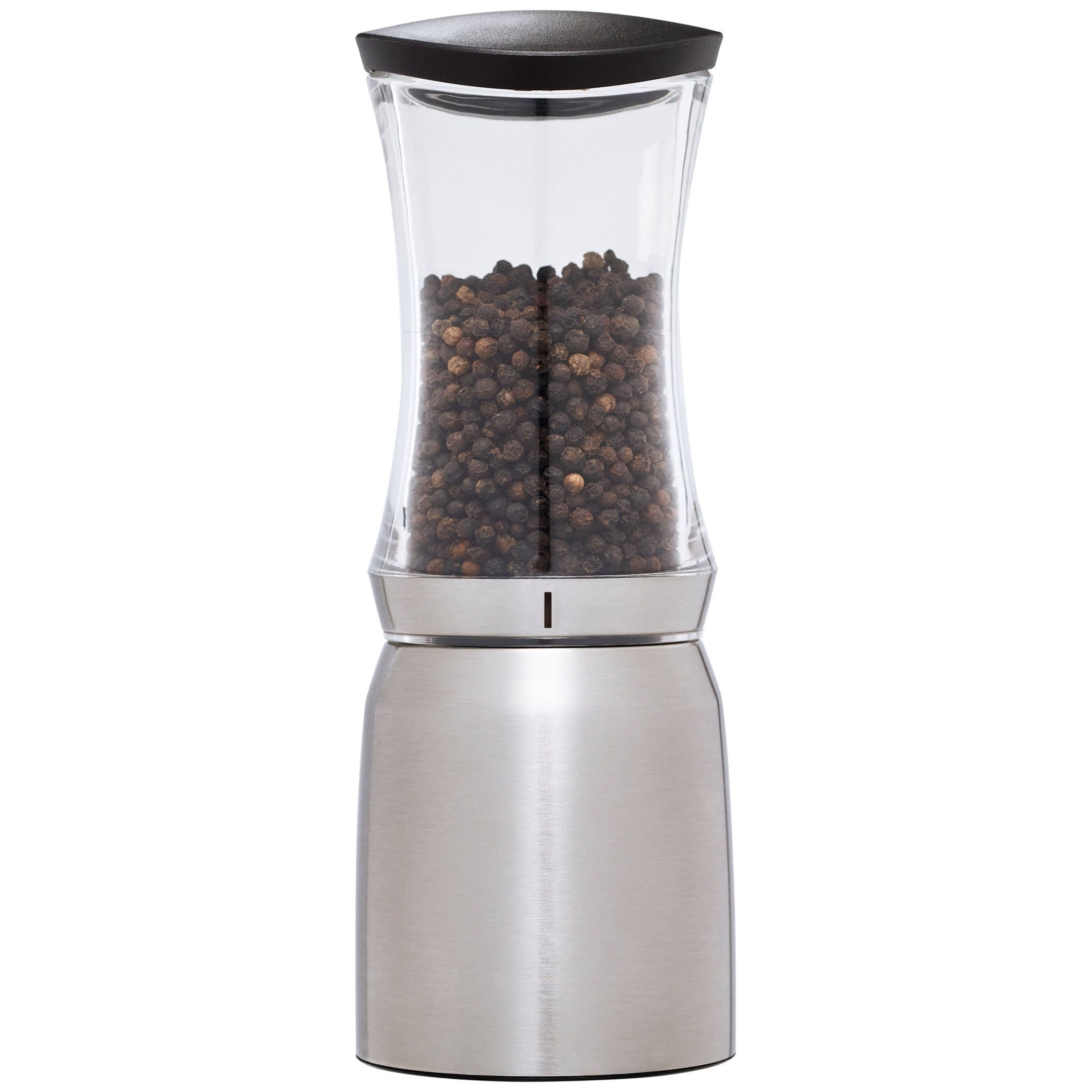 Kamenstein 8-inch Half Filled Stainless Steel Smart Pepper Mill/Grinder ...