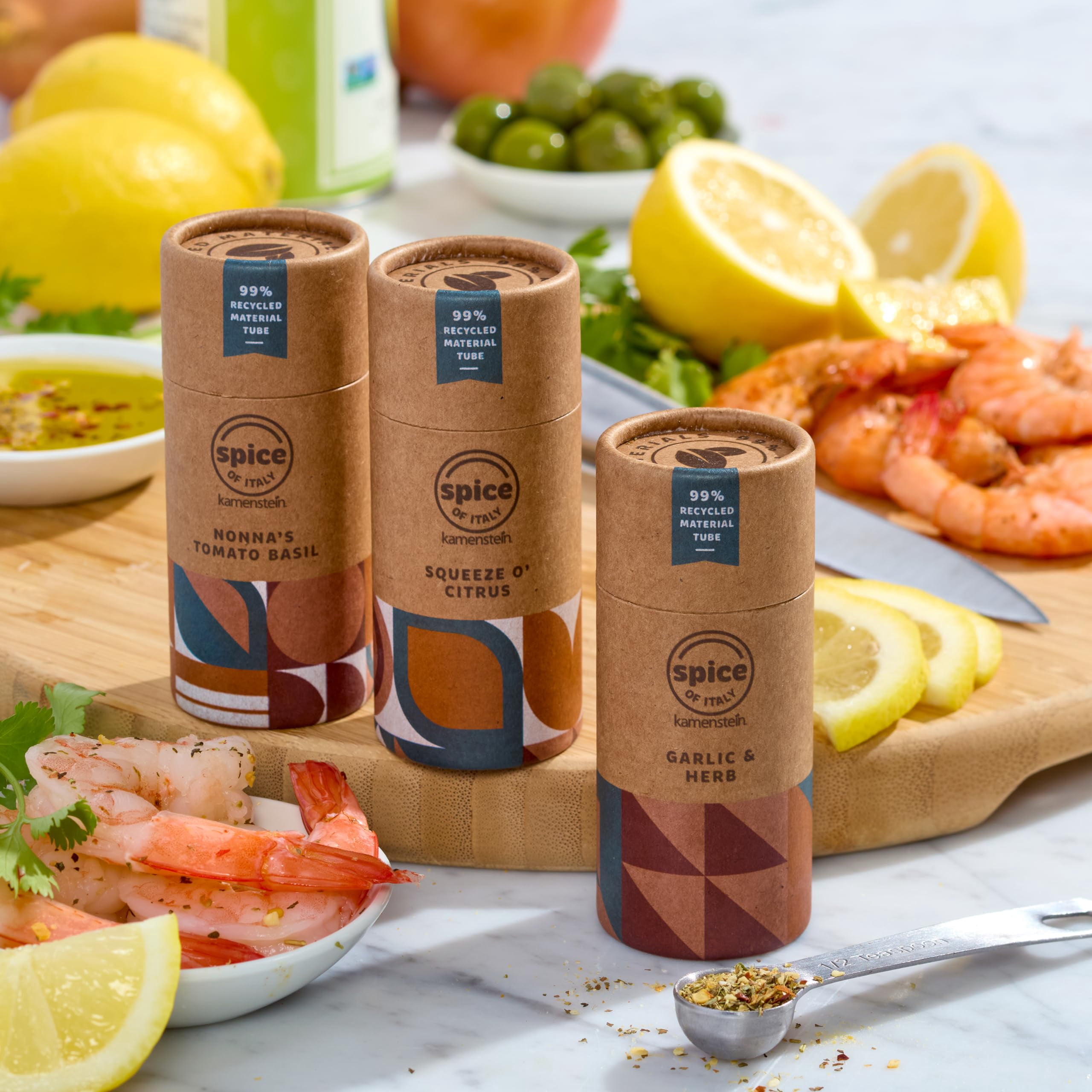 Kamenstein Kraft Paper SCH4 Spice Tube Set, Packaging made of 99 ...