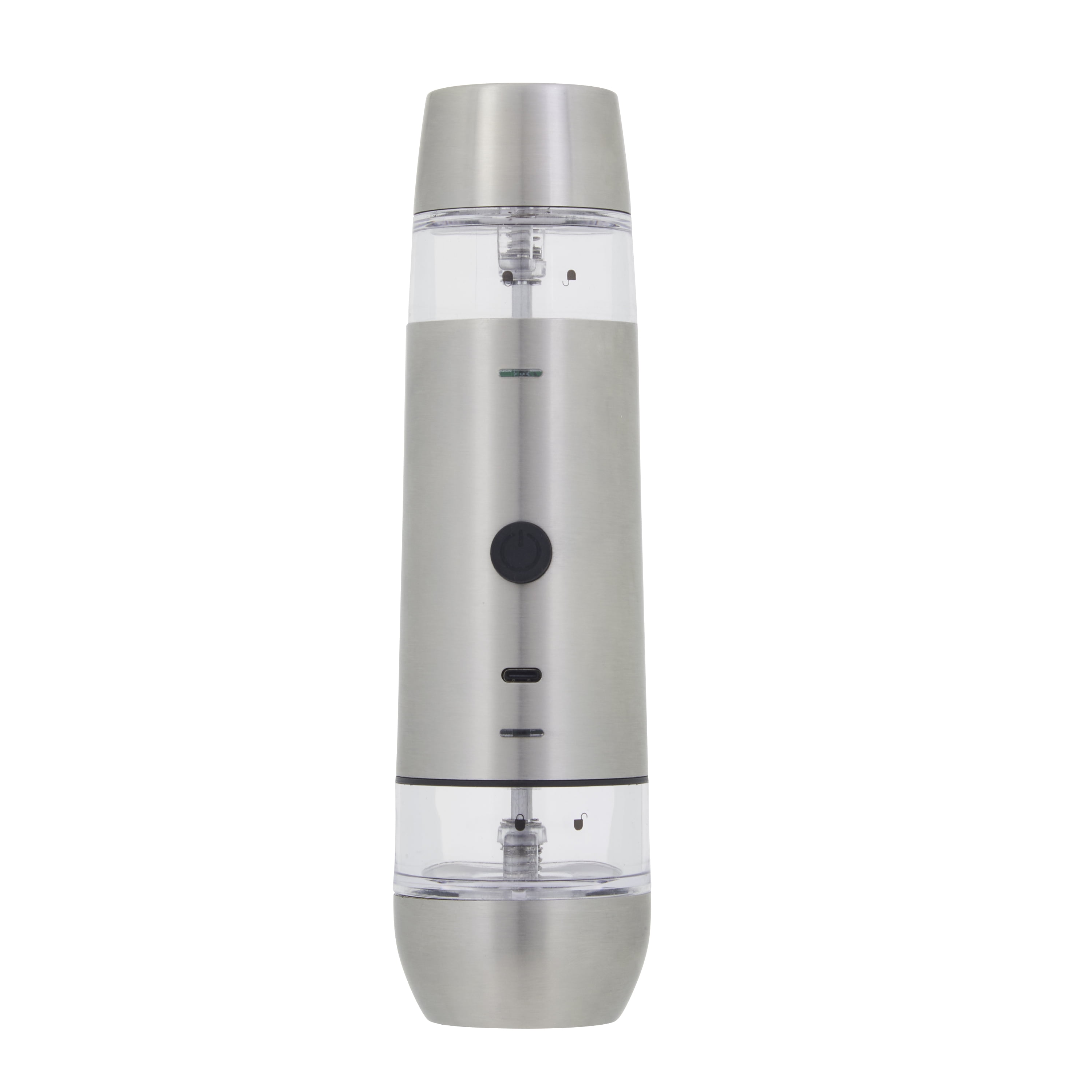 Kamenstein USB Rechargeable Dual Stainless Steel Grinder with Ceramic ...