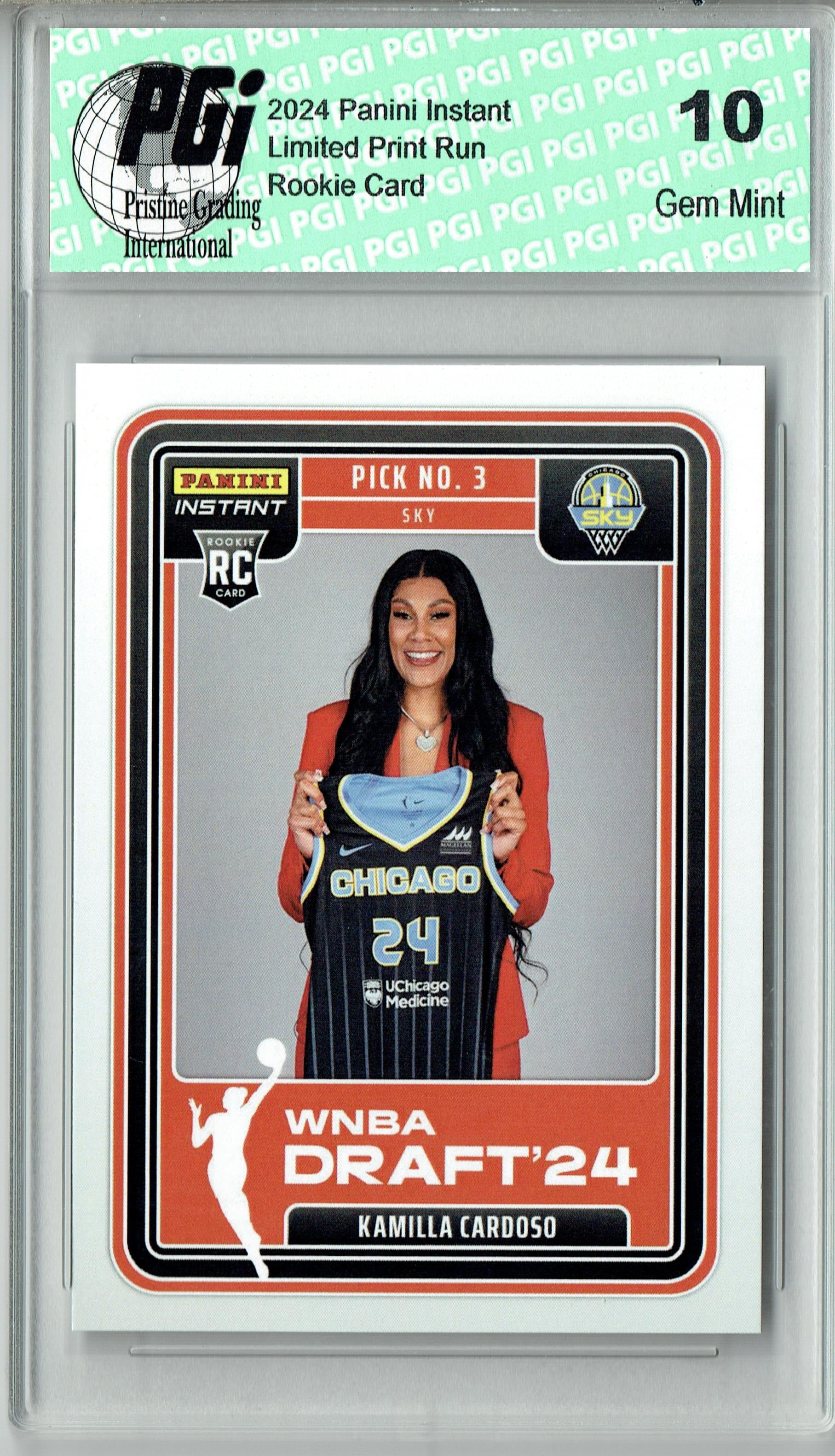Kamilla Cardoso 2024 Panini Instant #DN3 WNBA Draft Night Rookie Card ...