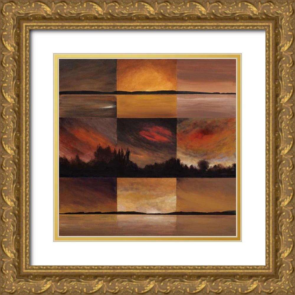 Kaminsky, Earl 15x15 Gold Ornate Wood Framed with Double Matting Museum ...