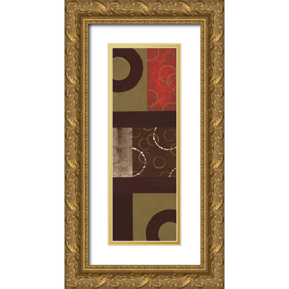 Kaminsky, Earl 7x14 Gold Ornate Wood Framed with Double Matting Museum ...