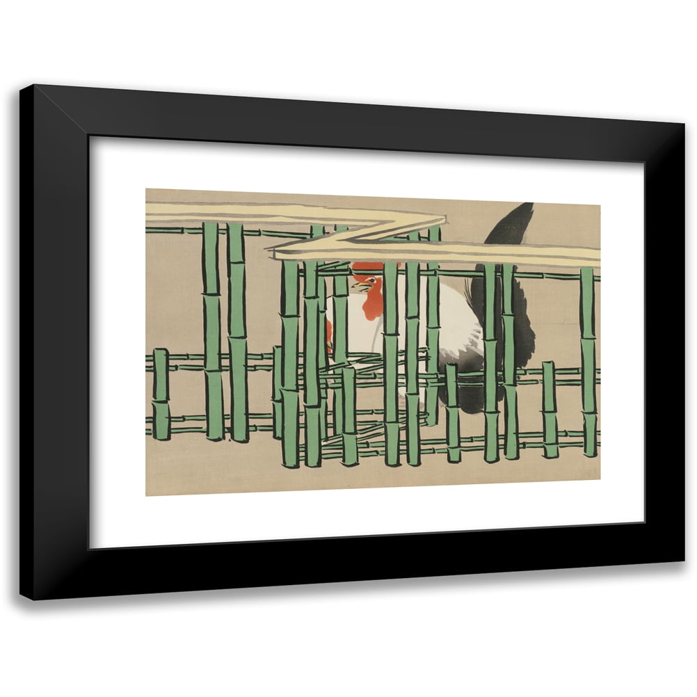 Kamisaka Sekka 24x18 Black Modern Framed Museum Art Print Titled ...