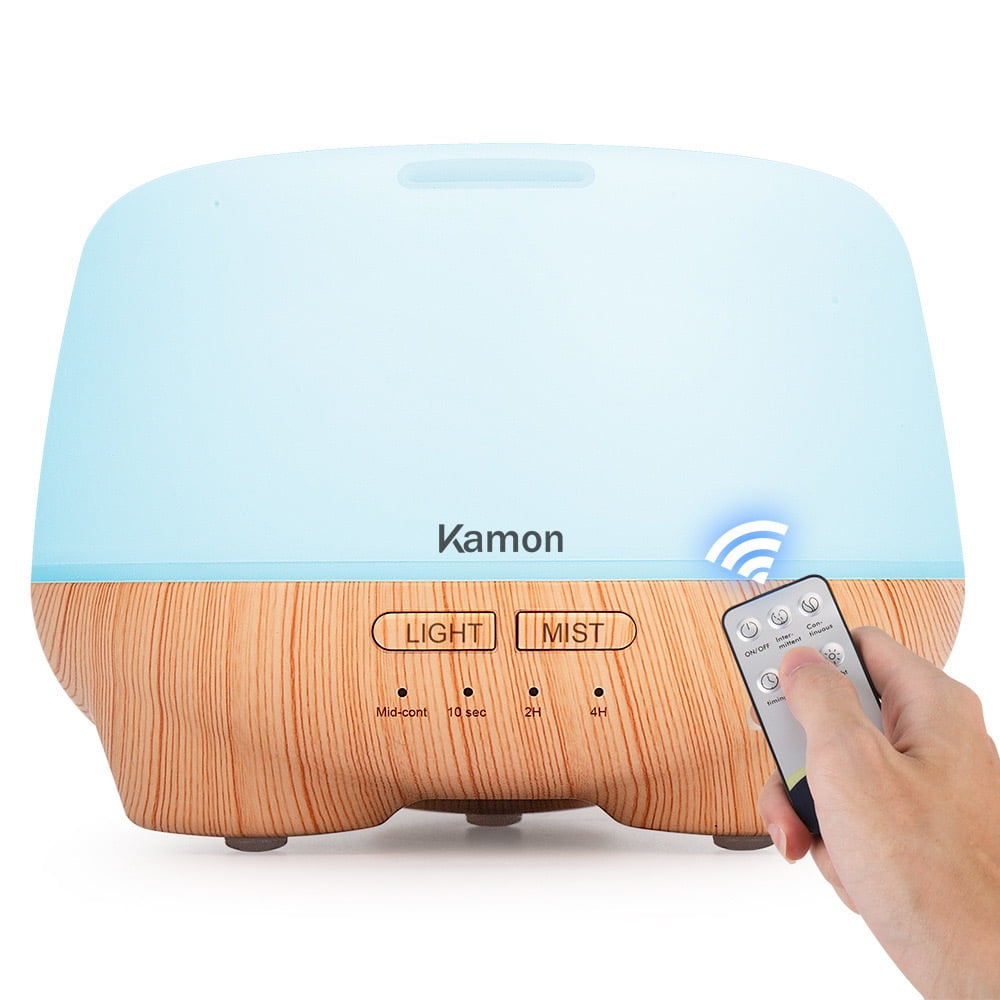 Kamon Aroma Essential Oil Diffuser, 500ml Ultrasonic Humidifier, Air ...