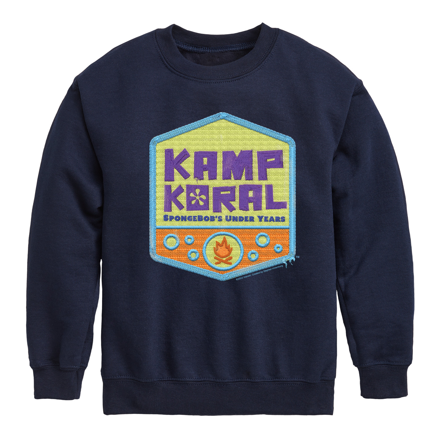 Kamp Koral - Kamp Koral Logo Badge - Toddler & Youth Crewneck Fleece ...