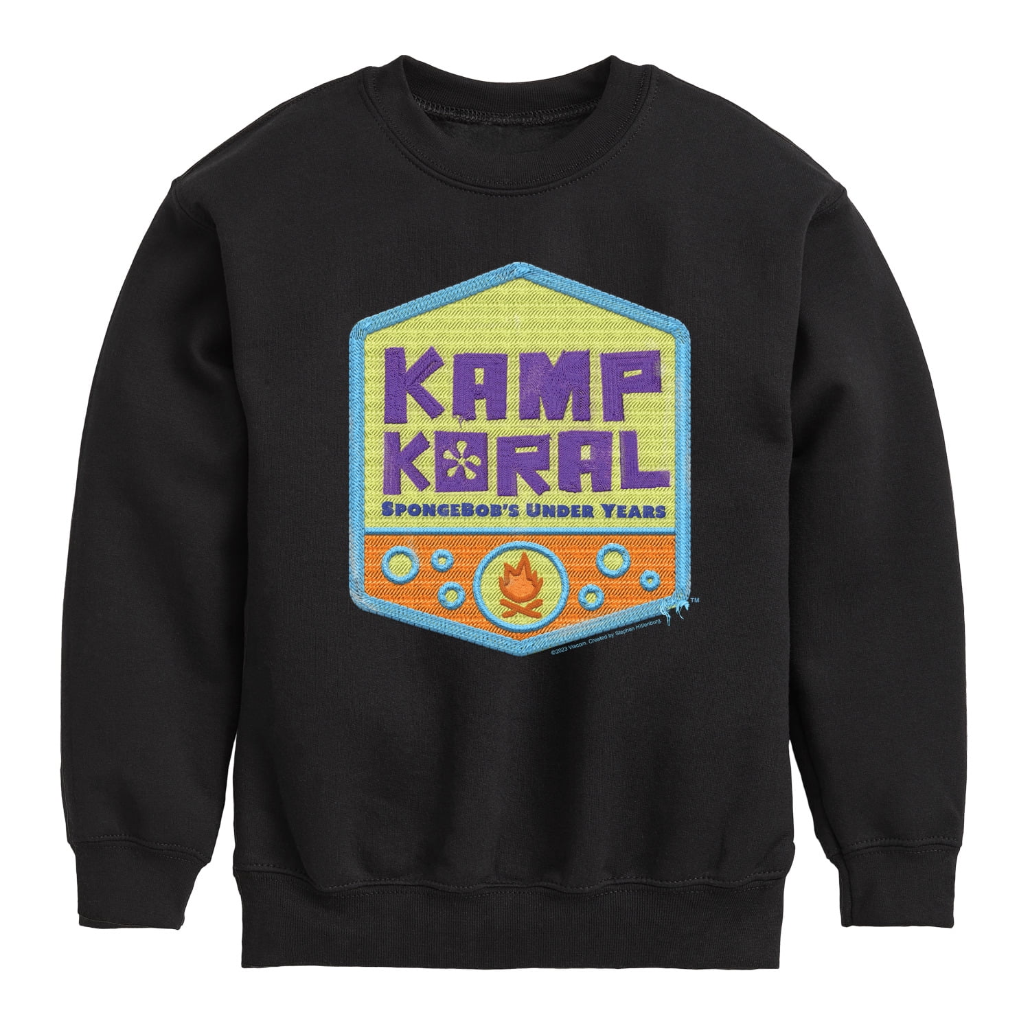 Kamp Koral - Kamp Koral Logo Badge - Toddler & Youth Crewneck Fleece ...