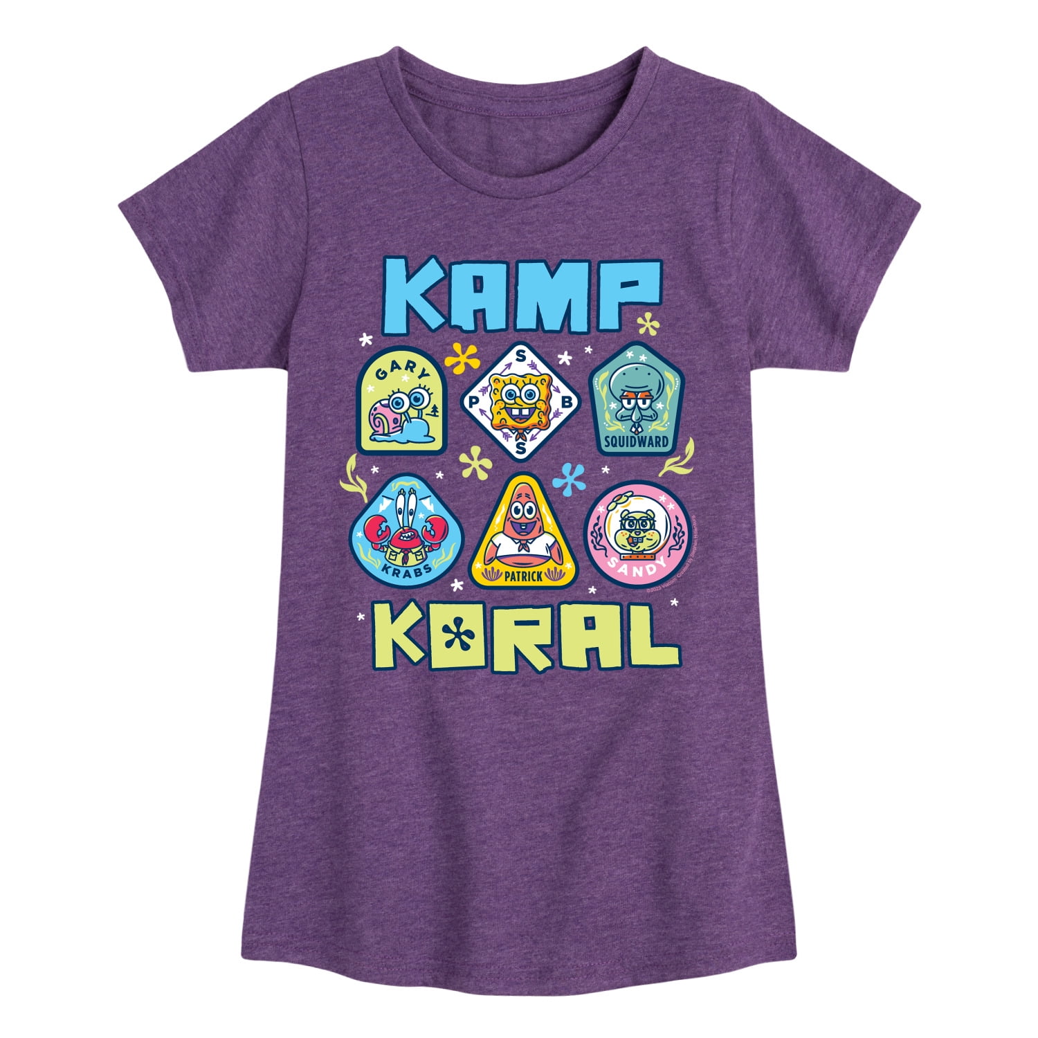 Kamp Koral - Kamp Koral Patches - Toddler & Youth Girls Short Sleeve ...