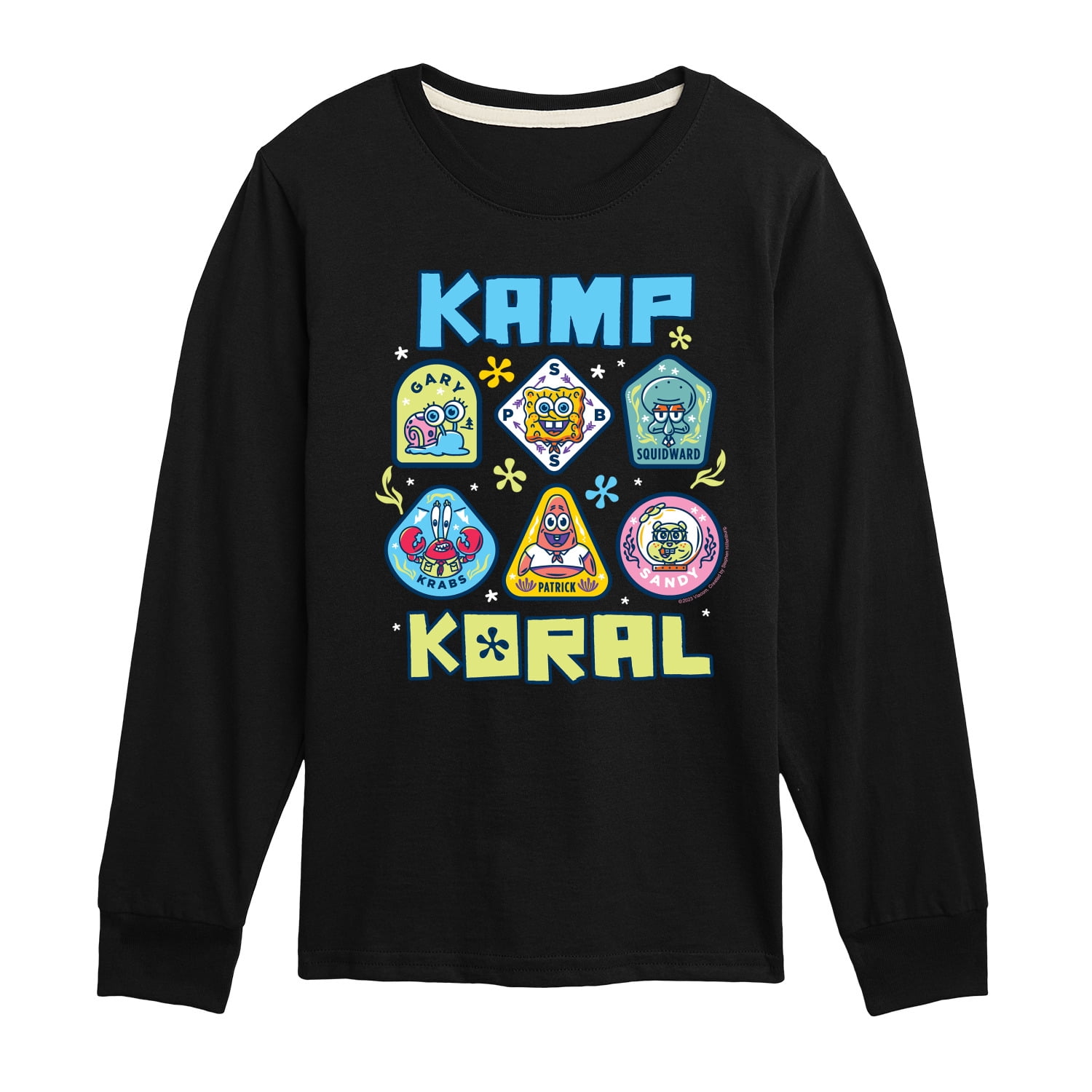 Kamp Koral - Kamp Koral Patches - Toddler & Youth Long Sleeve Graphic T ...