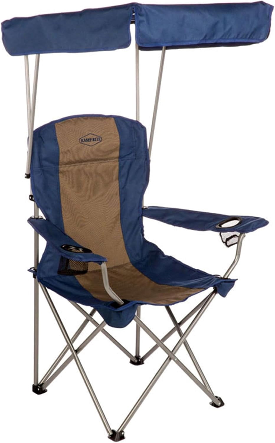 Kamp-Rite Chair with Shade Canopy, Blue/Tan, One Size (CC463) - Walmart.com