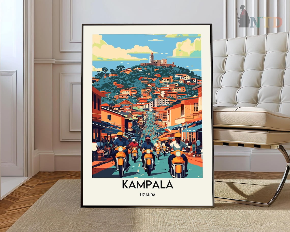 Kampala Poster, Kampalakampala Print, Kampala Photo, Kampala Poster Print, Kampala Travel Poster ...