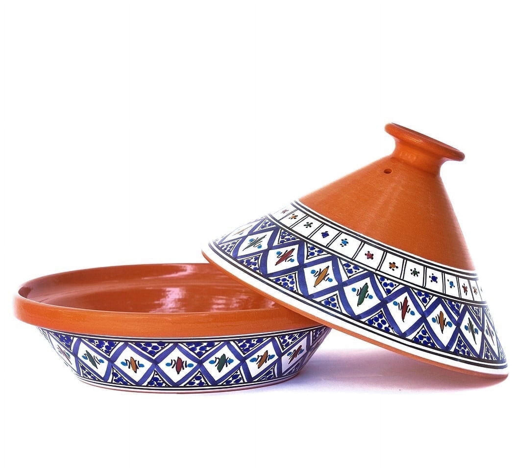 Kamsah Bohemian Medium Supreme Tagine, Handmade Ceramic Cooking Pot ...