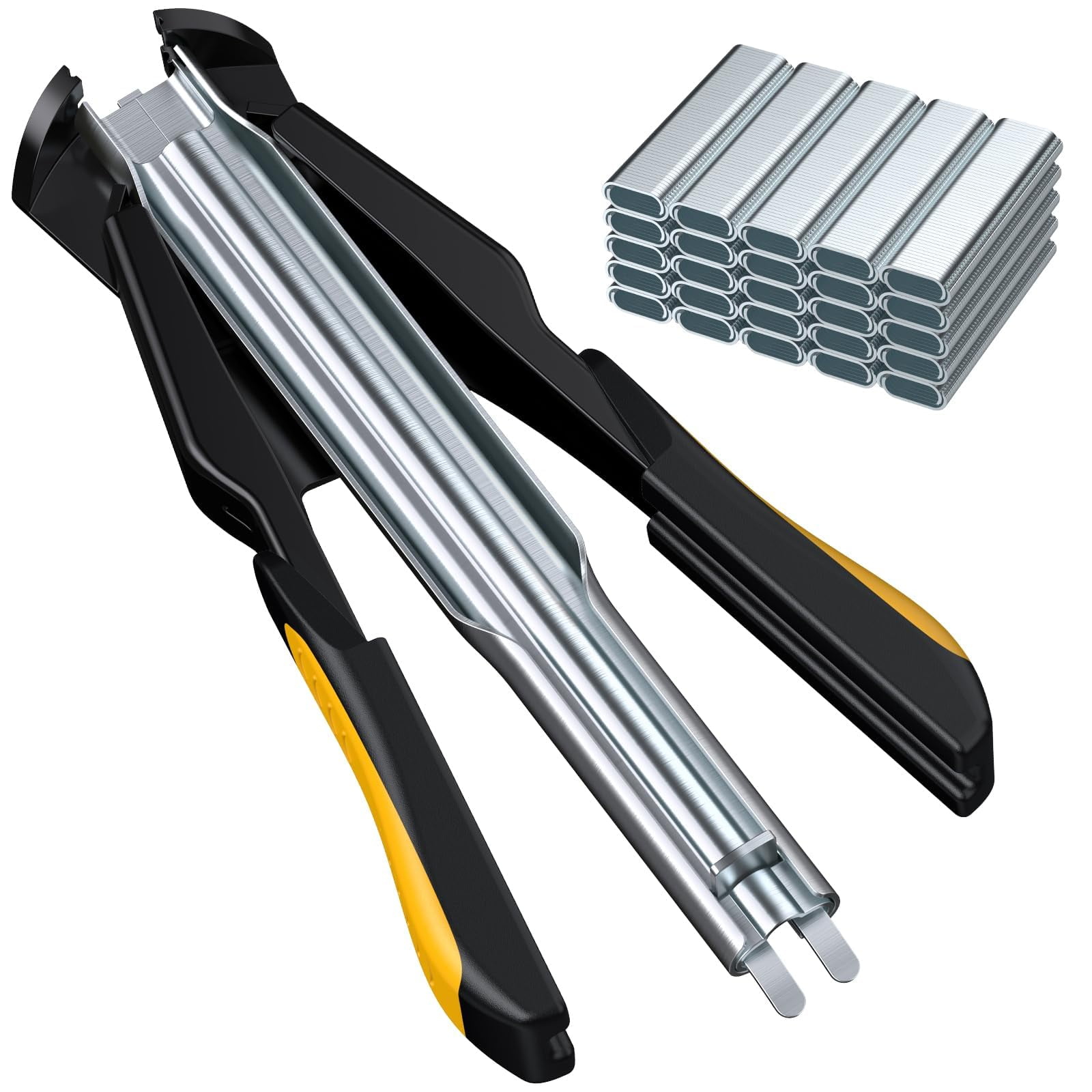 Kamtop Hog Ring Pliers Kit with 2500 Pcs Galvanised Fence Hog Rings ...