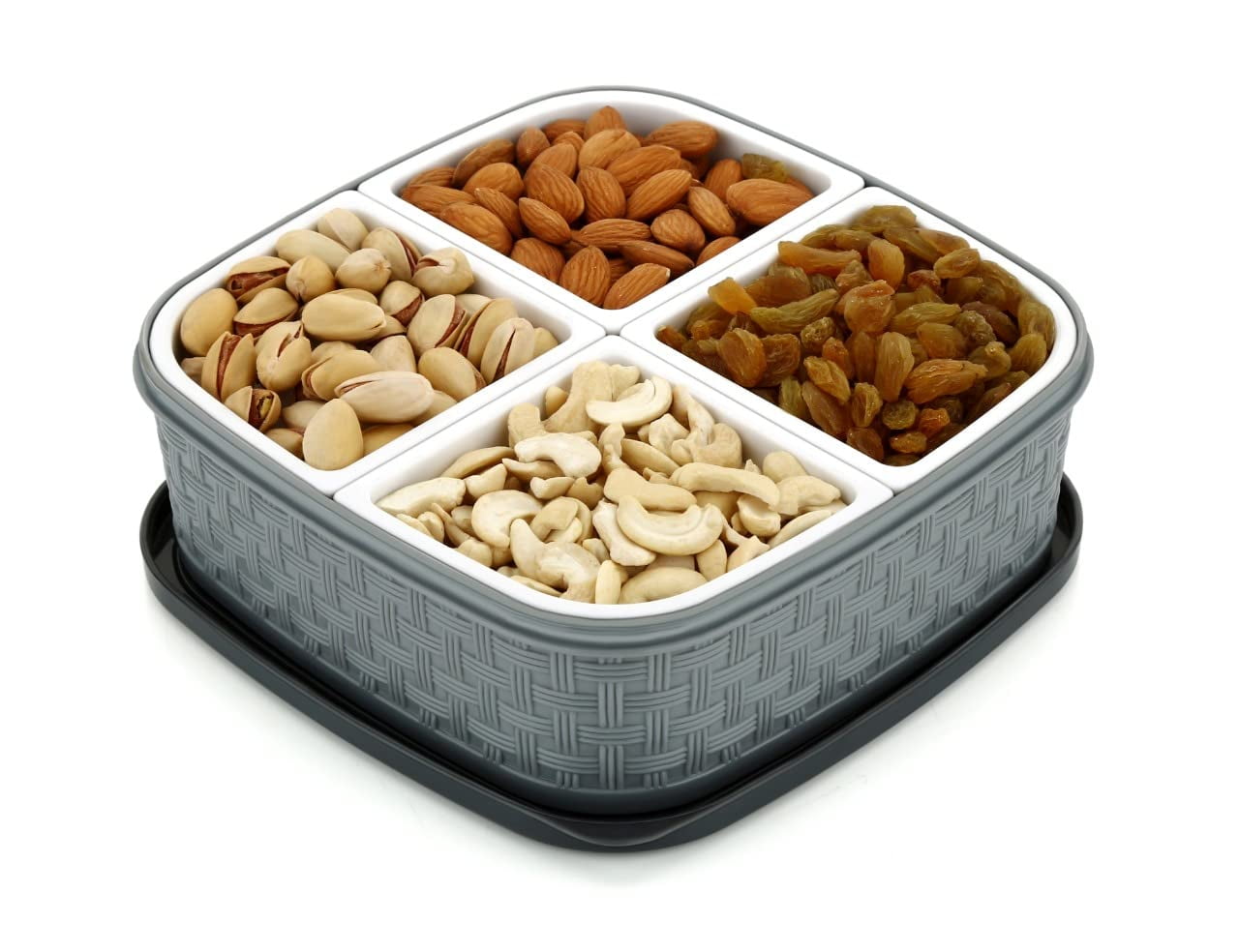 Kamview 4 in 1 Stylish Multipurpose Dry Fruit Storage Box Candy Box ...