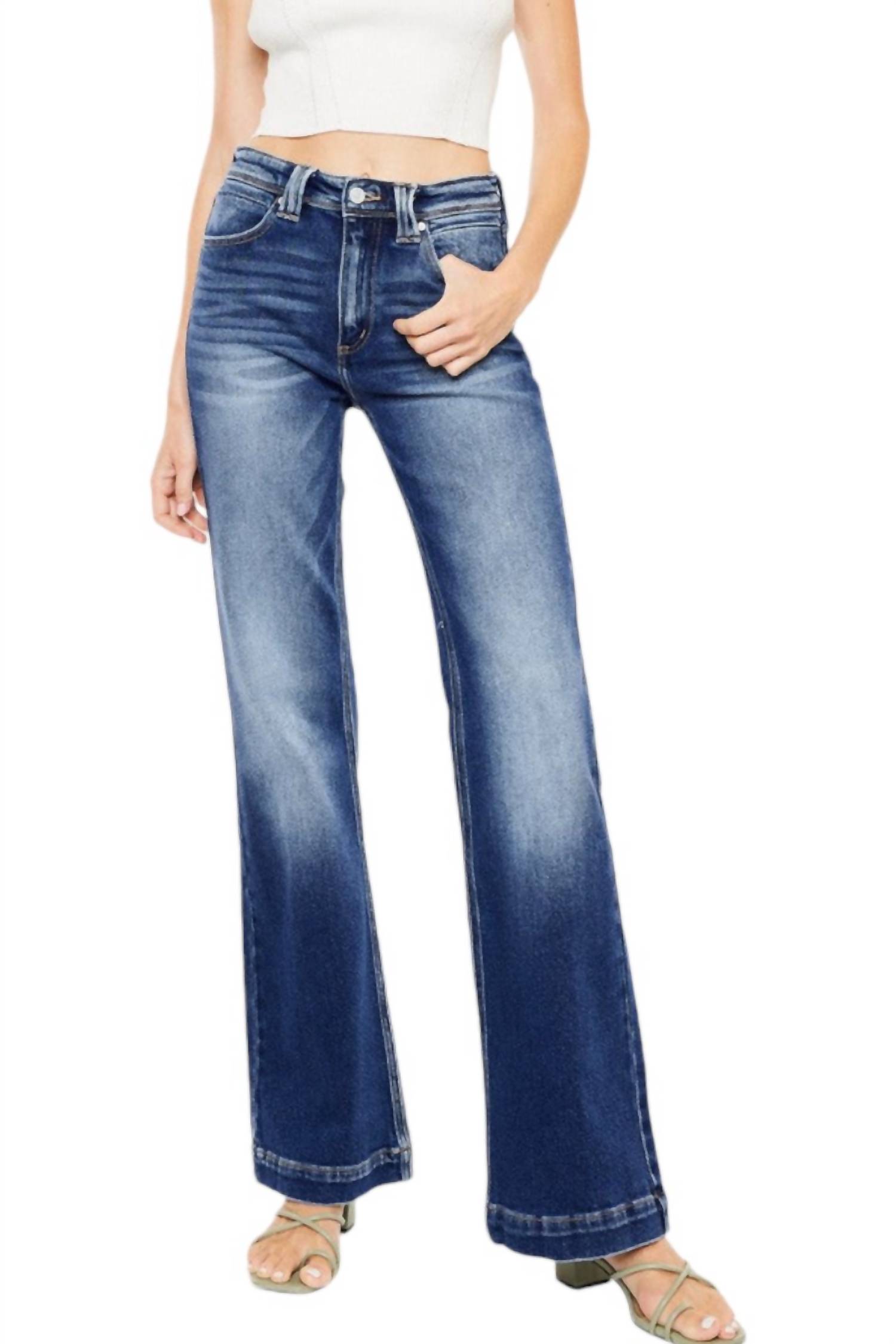 KanCan Alana Denim Wide Bootcut Jean - Walmart.com