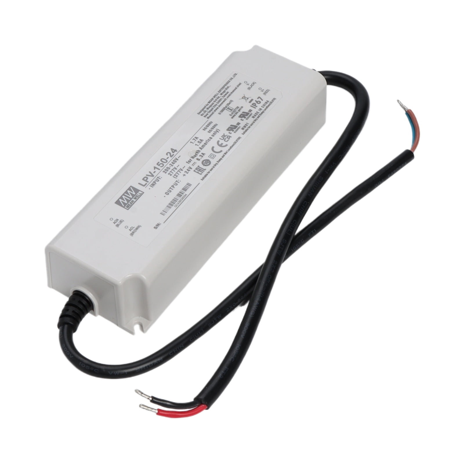KanGsedo 24V 150W IP67 Waterproof LED Power Supply MEAN WELL LPV-150-24 ...