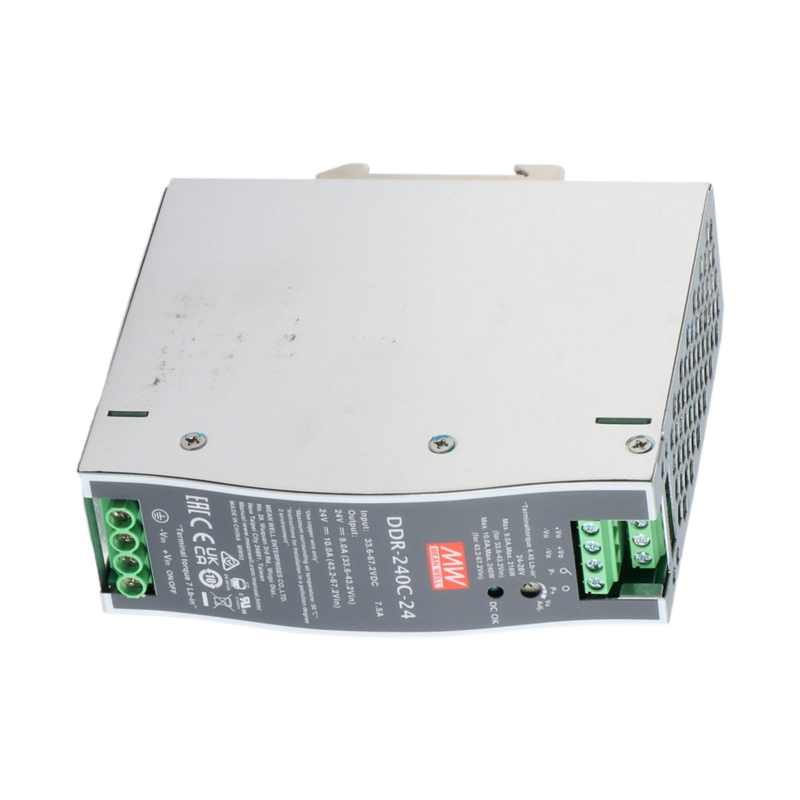 KanGsedo 24V 240W Ultra Slim Design Wide Input Range MEAN WELL DDR-240C ...