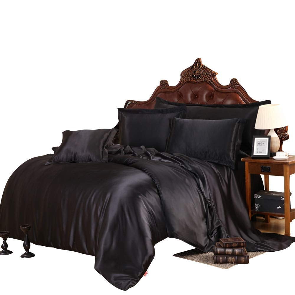 Kanak Bedding 7 Piece All Season - Satin Comforter Set (Comforter ...