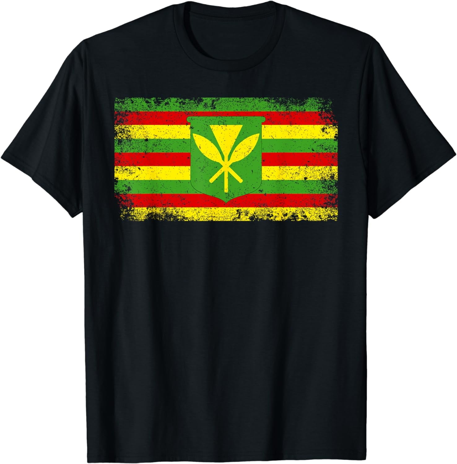 Kanaka Maoli Hawaiian Flag Pride Distressed Sovereign Gifts T-Shirt ...