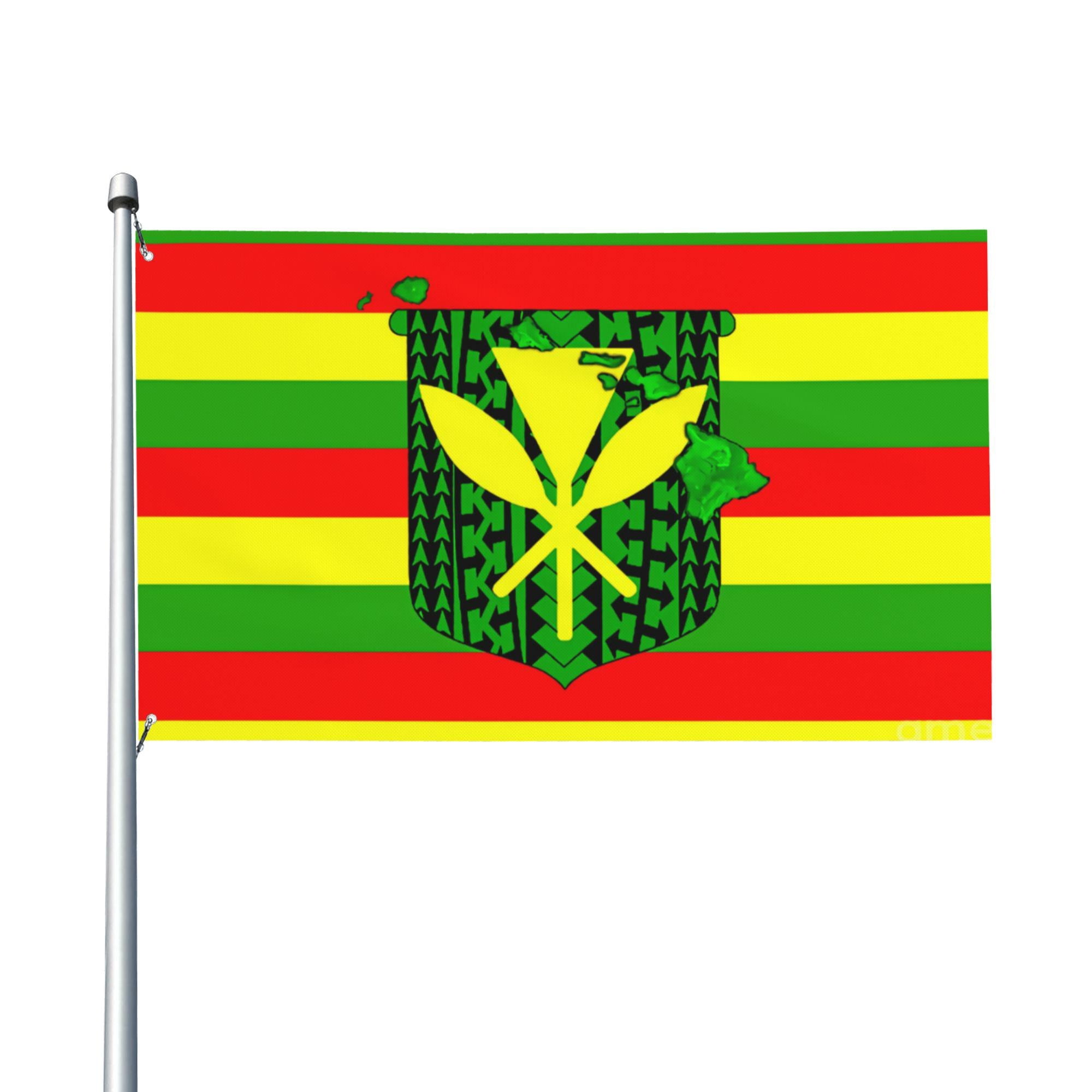 Kanaka Maoli Native Hawaiian Flag Home Garden Flag Banner Breeze Banner ...