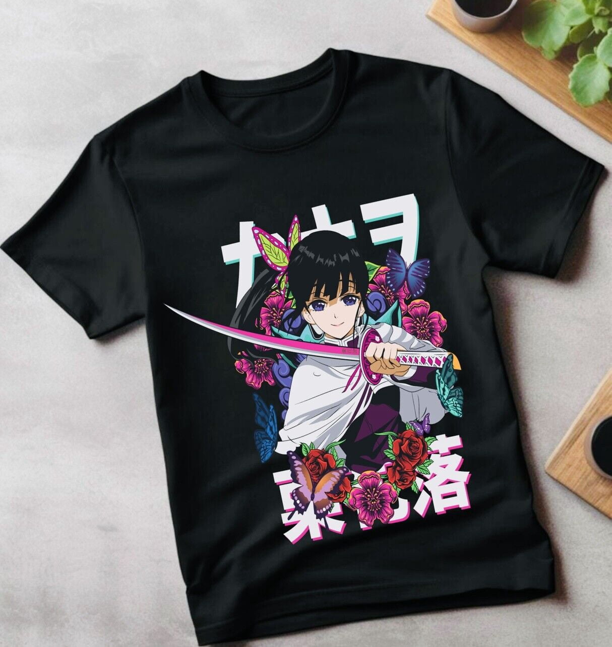 Kanao Tsuyuri Waifu Girl T Shirt, Demon Slayer KNY Japanese Manga Anime ...