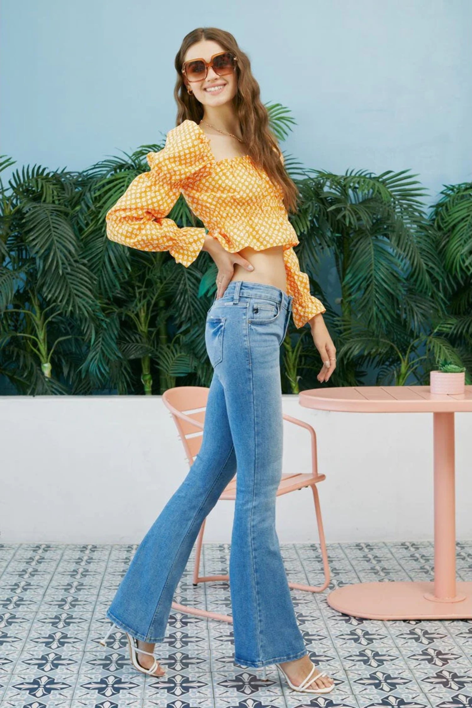 Kancan - USA Women's Mid-Rise Flare Boot Cut Jean - kc6102 NEW ...