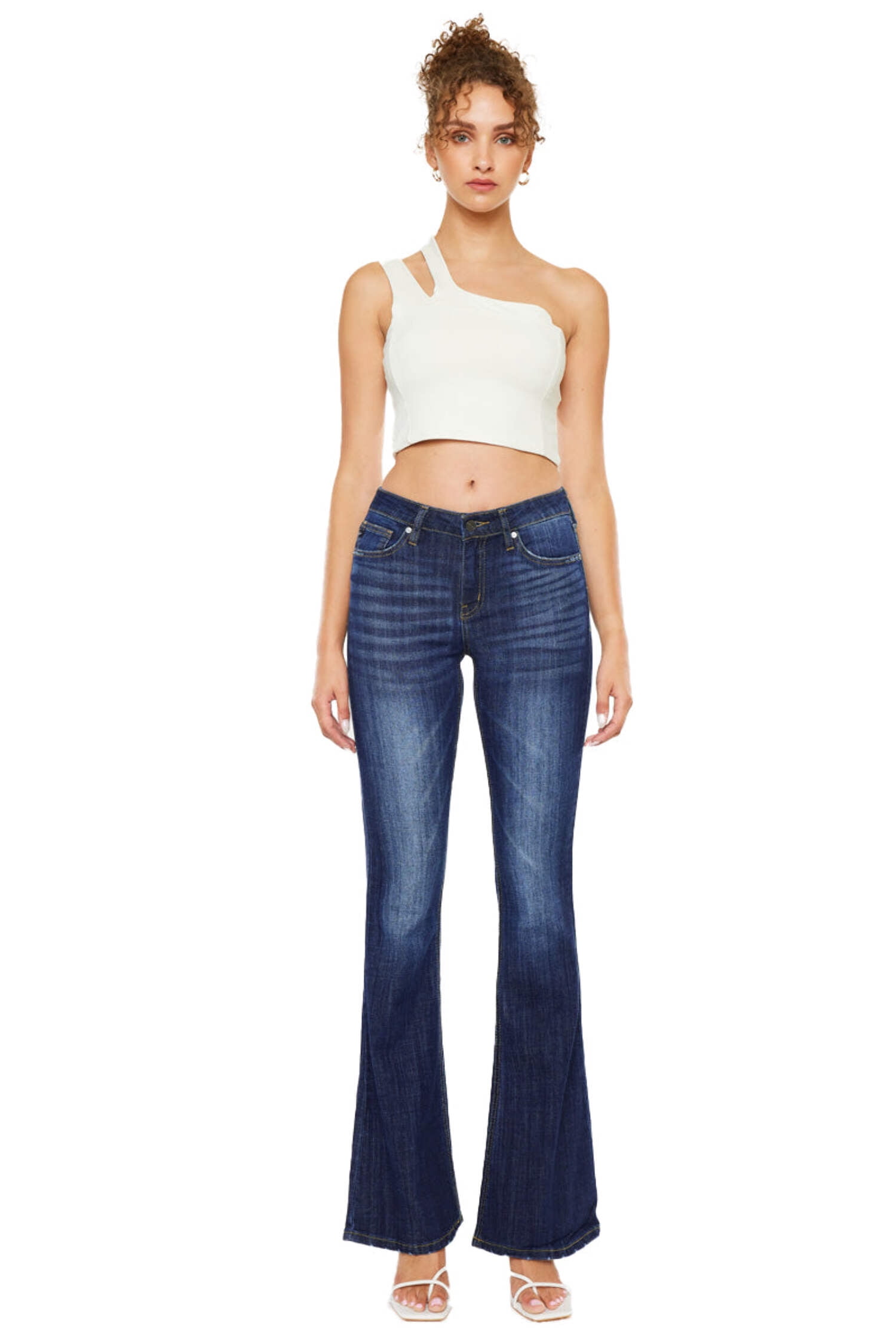 Kancan - Women's Mid-Rise Flare Boot Cut Jean - kc6102 - Walmart.com