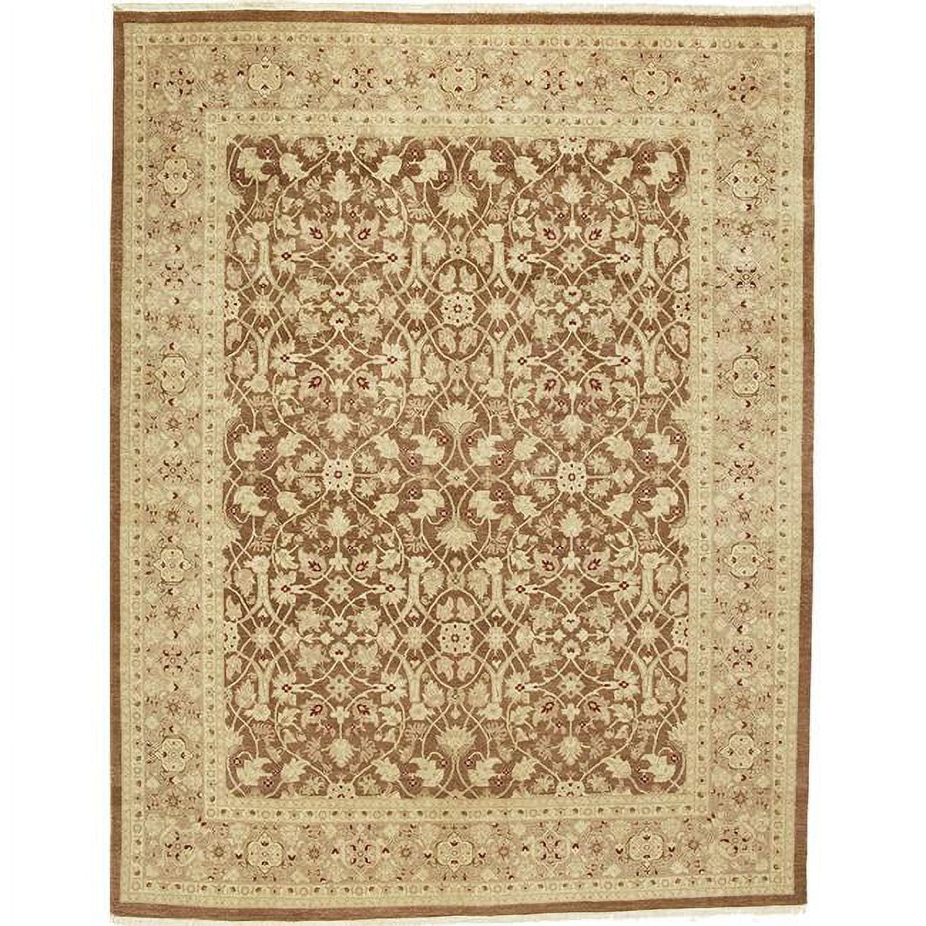 Kandahar Tabriz Chocolate & Fawn Area Rug - 8 x 10 ft. - Walmart.com