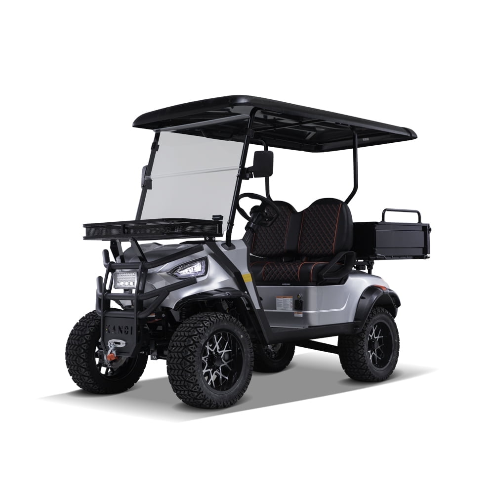 Kandi Electric Golf Cart Kruiser 2P Ranch AGM (Silver) - Walmart.com