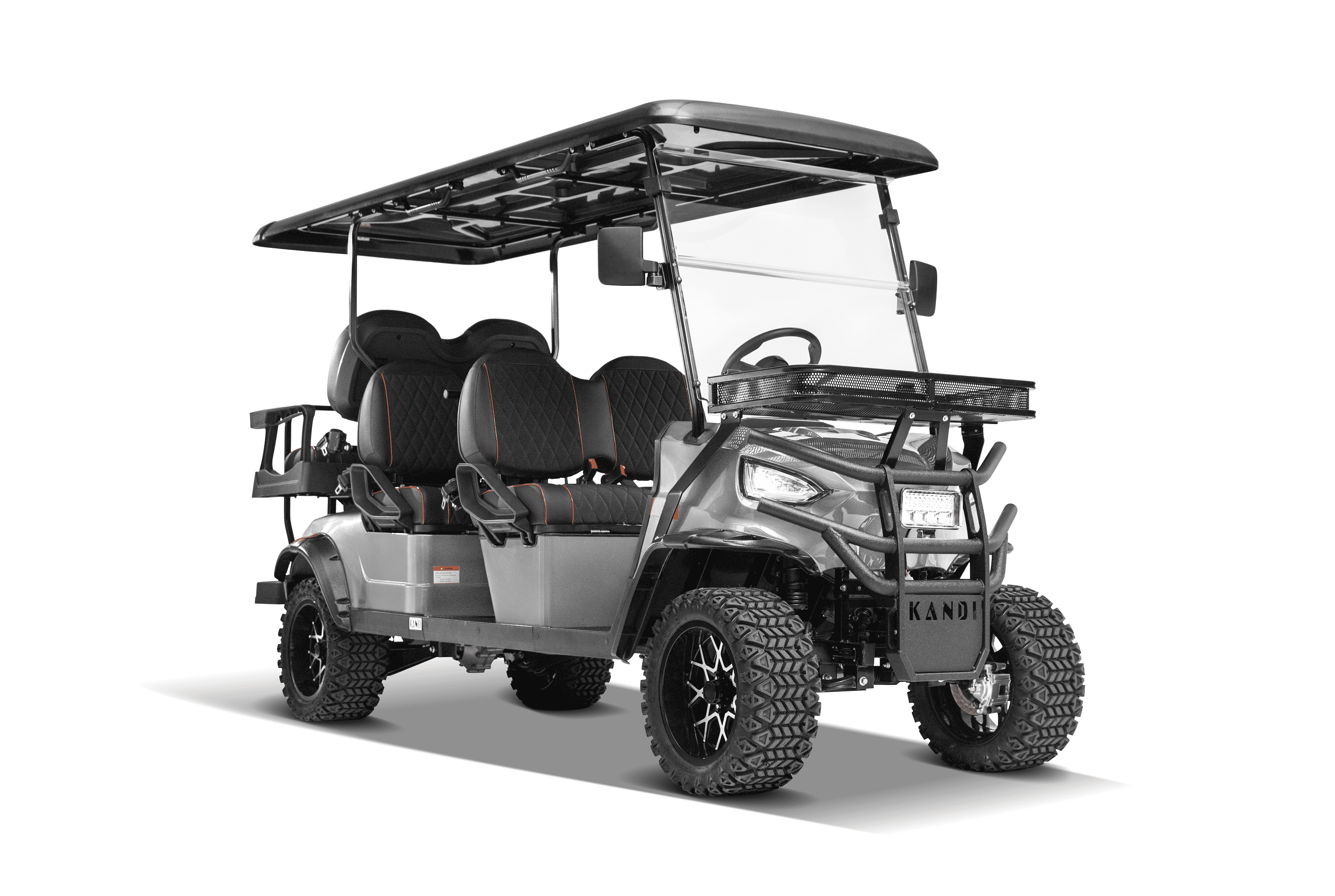 Kandi Kruiser 6P Electric Golf Cart, Silver, Ride with Style and ...