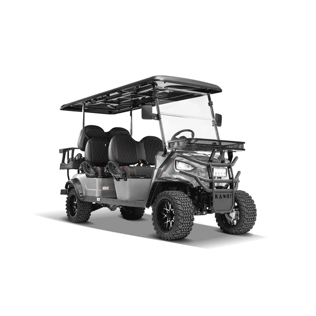 Kandi Kruiser 6P Electric Golf Cart, Silver, Ride with Style and ...