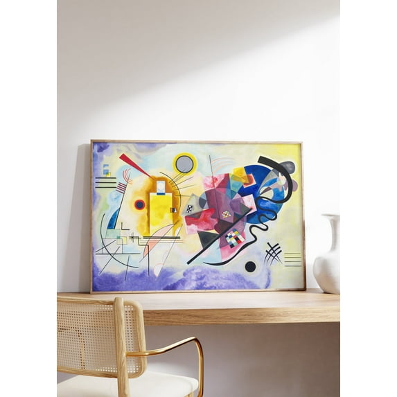 Kandinsky Abstract Art Print, Geometric Contemporary Wall Art, Mid ...