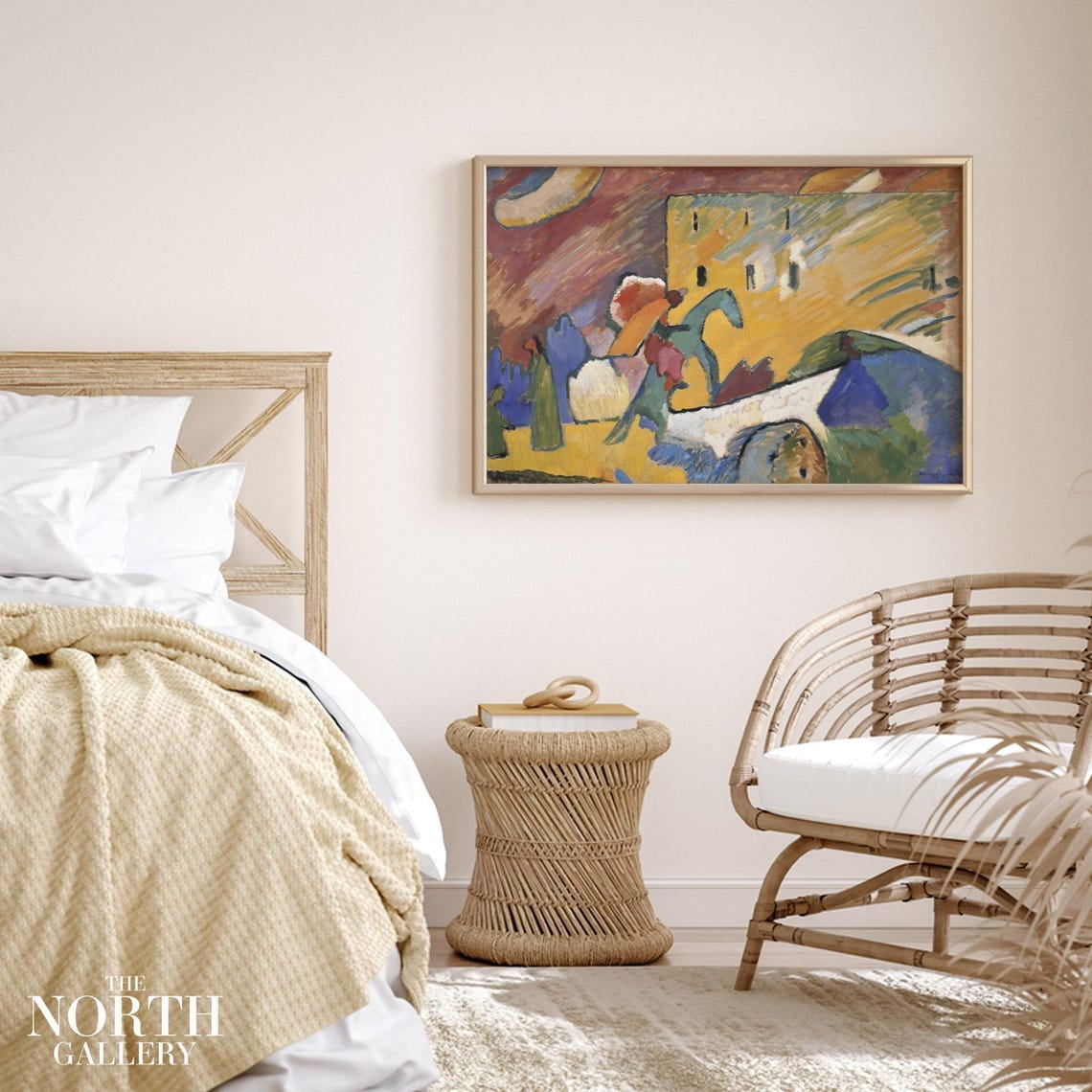 Kandinsky Abstract Rider Wall Art Print, Colorful Expressionist Poster ...