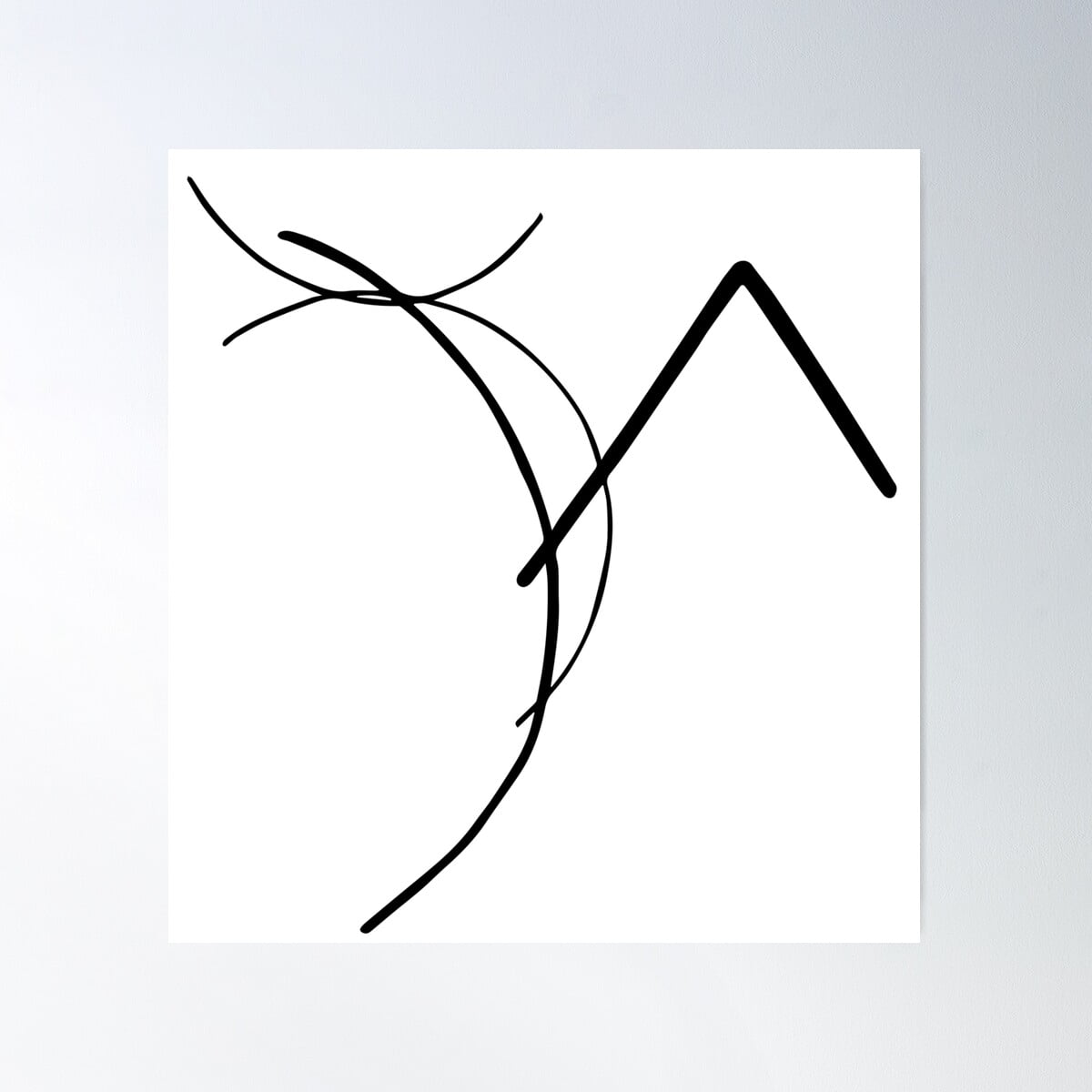 Kandinsky Dance Curves 3 Poster Wall Art, Modern Wall Decor For Living ...