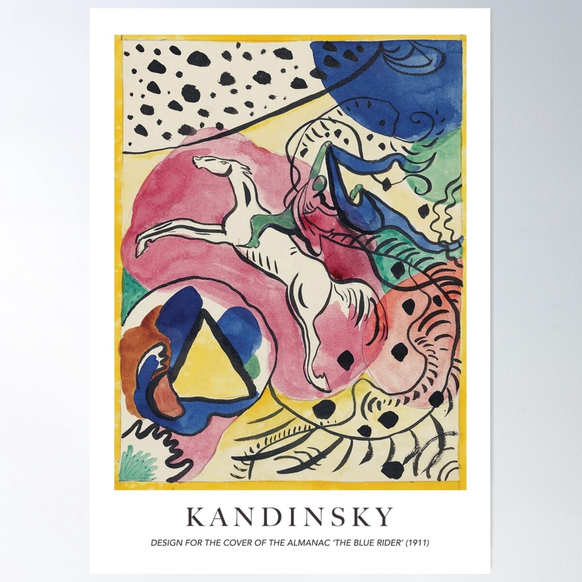 Kandinsky Inspired Poster Print 12 Poster Wall Art, Modern Wall Decor ...