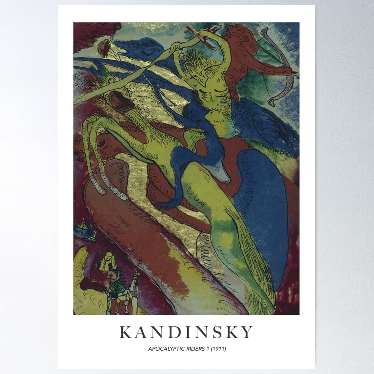 Kandinsky Inspired Poster Print 5 Poster Wall Art, Modern Wall Decor ...