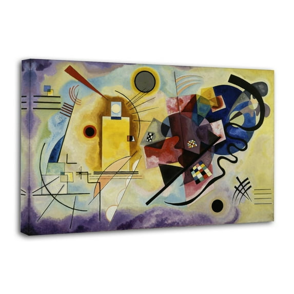 Kandinsky Jaune Rouge Bleu Print Photo Art Painting Canvas Poster Home ...