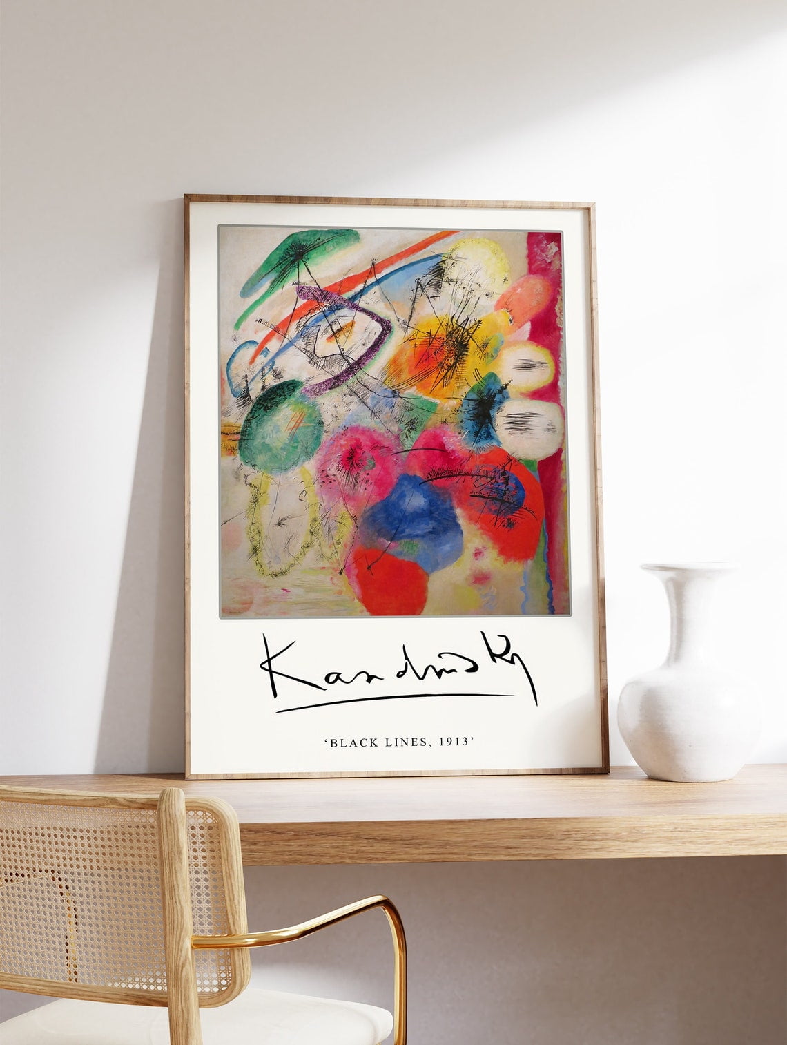 Kandinsky Poster, Kandinsky Exhibition Print, Kandinsky Art, Black ...