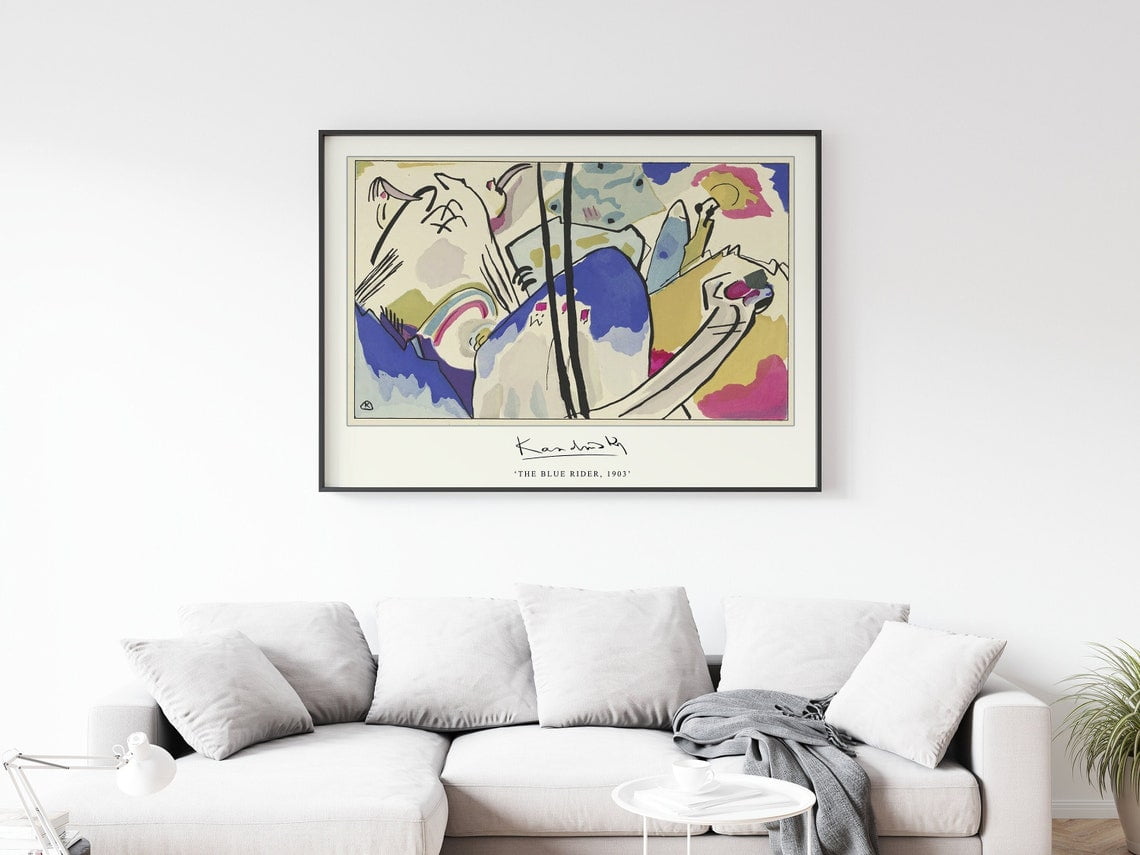 Kandinsky Poster, Kandinsky Exhibition Print, Kandinsky Art, The Blue ...