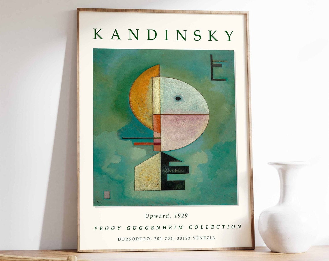 Kandinsky Poster, Upward, Wassily Kandinsky Exhibition Print, Wall Art ...
