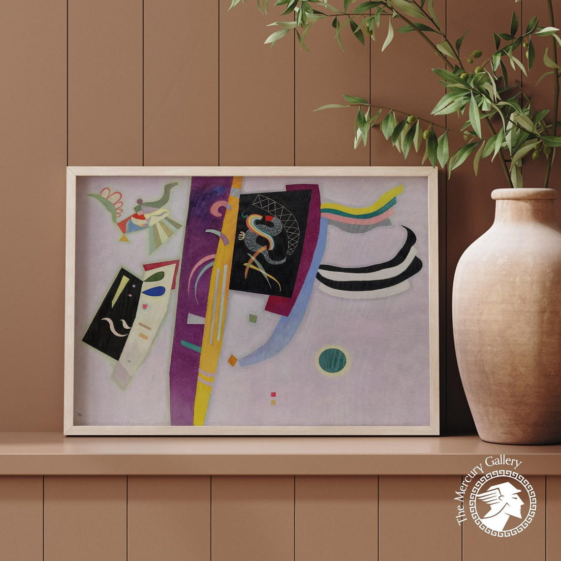 Kandinsky Poster, Violet Orange 1936, Abstract Museum Wall Art Print ...