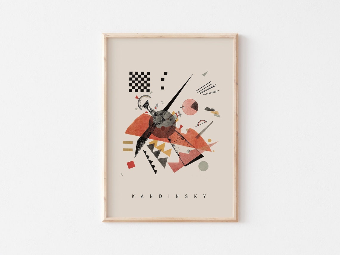 Kandinsky Print, Museum Exhibition Poster, Modern Abstract Wall Art ...