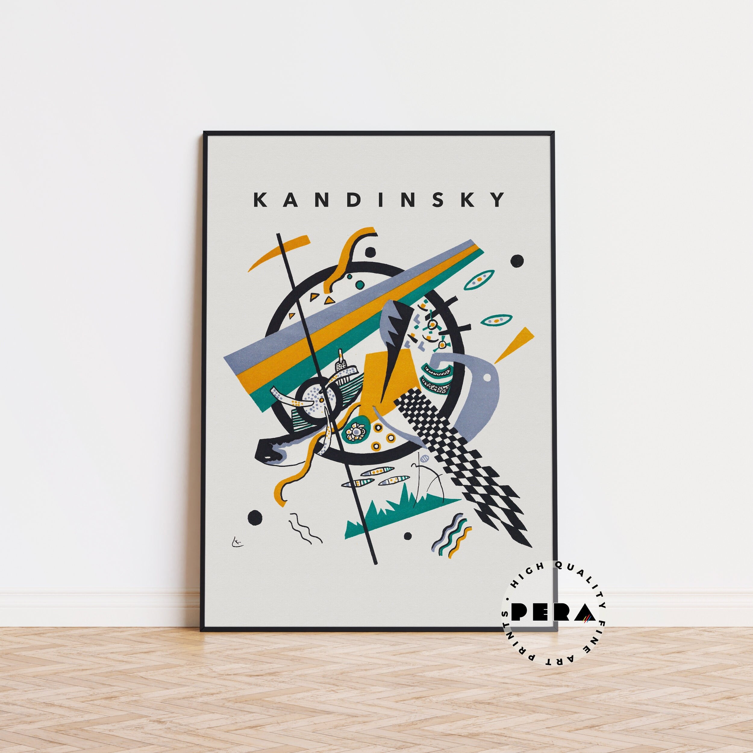 Kandinsky - Small Worlds IV Poster, Wassily Kandinsky Print, Exhibition ...