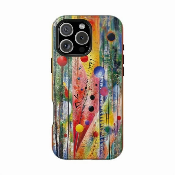 Kandinsky Style Rhythmic Explosion Abstract Harmony Case with iPhone 17 ...